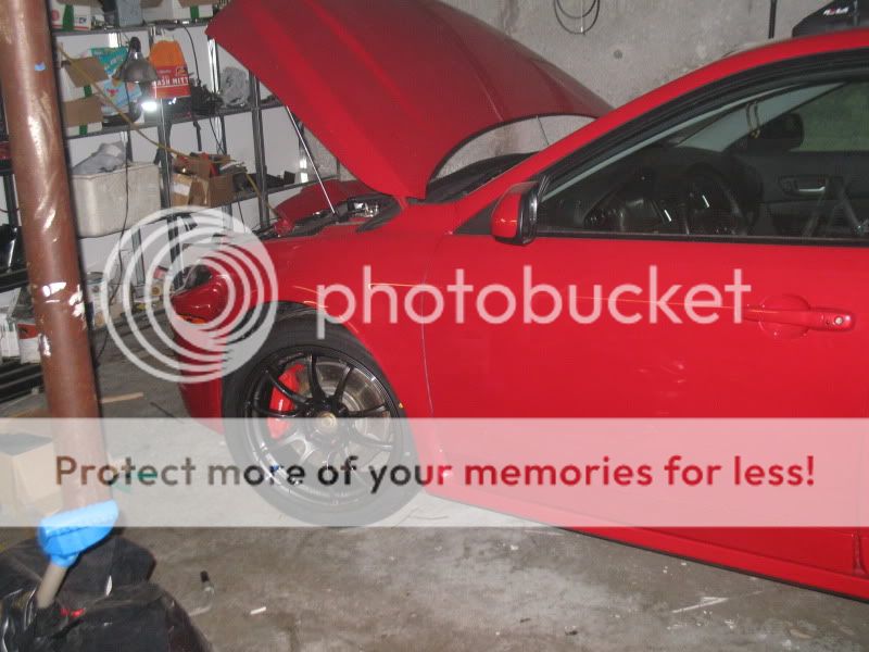 18x8.5 et45 Advan RZ Gunmetal on Red MS6 | Mazda 6 Forums