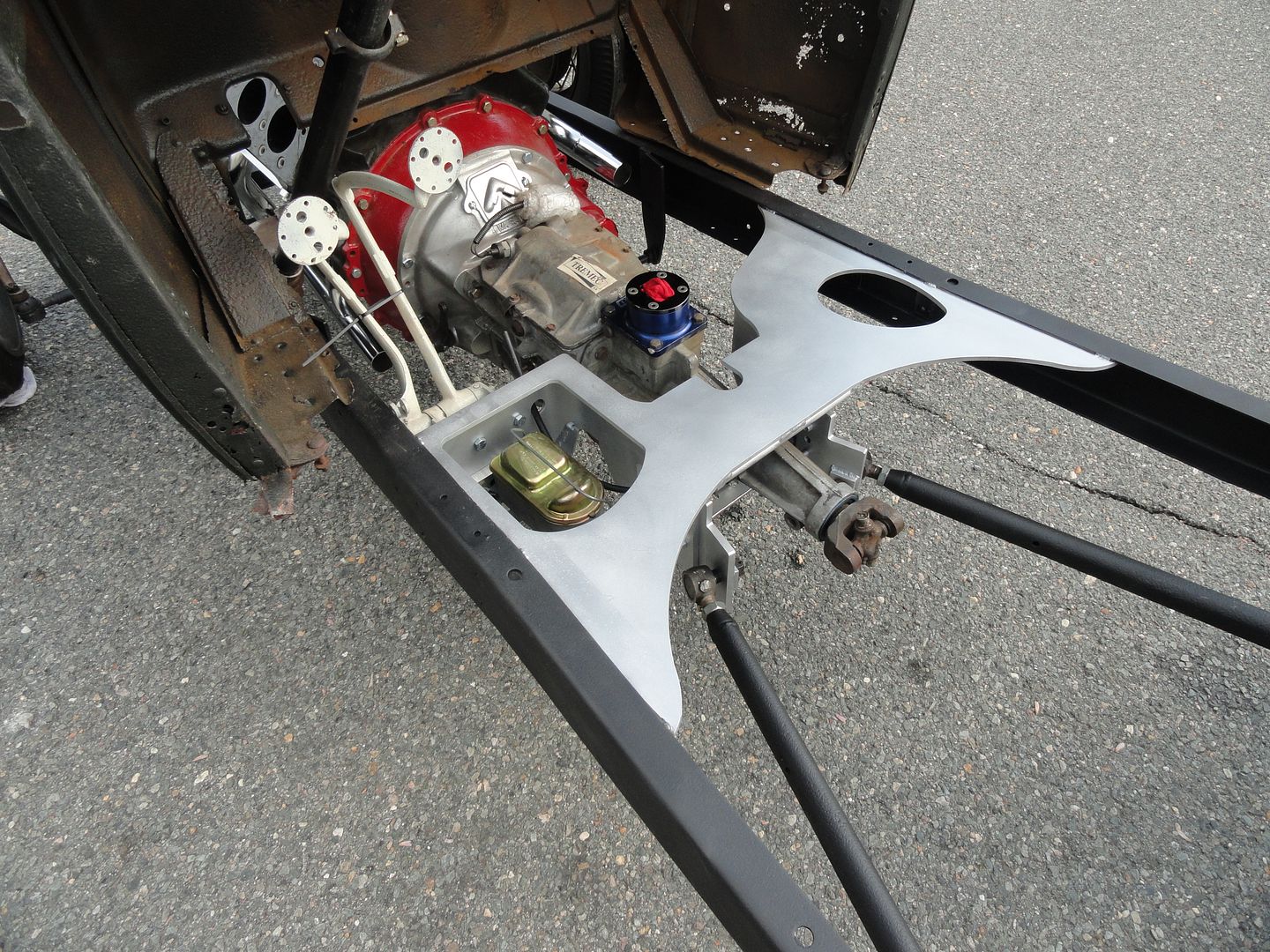 Center crossmember for AV8-T5 conversion - The Ford Barn