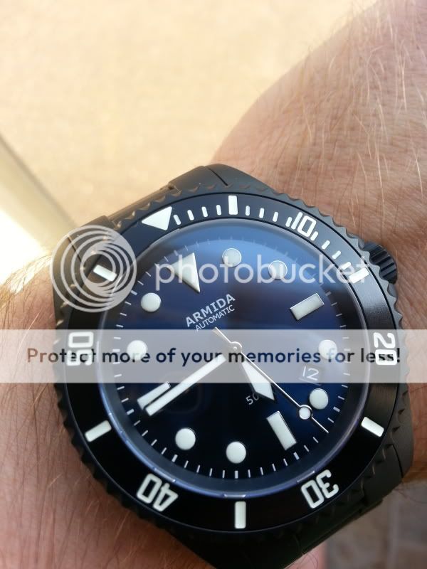 GONE, TRADED New Armida A2 PVD with Blue Sunbrush Dial | WatchUSeek ...