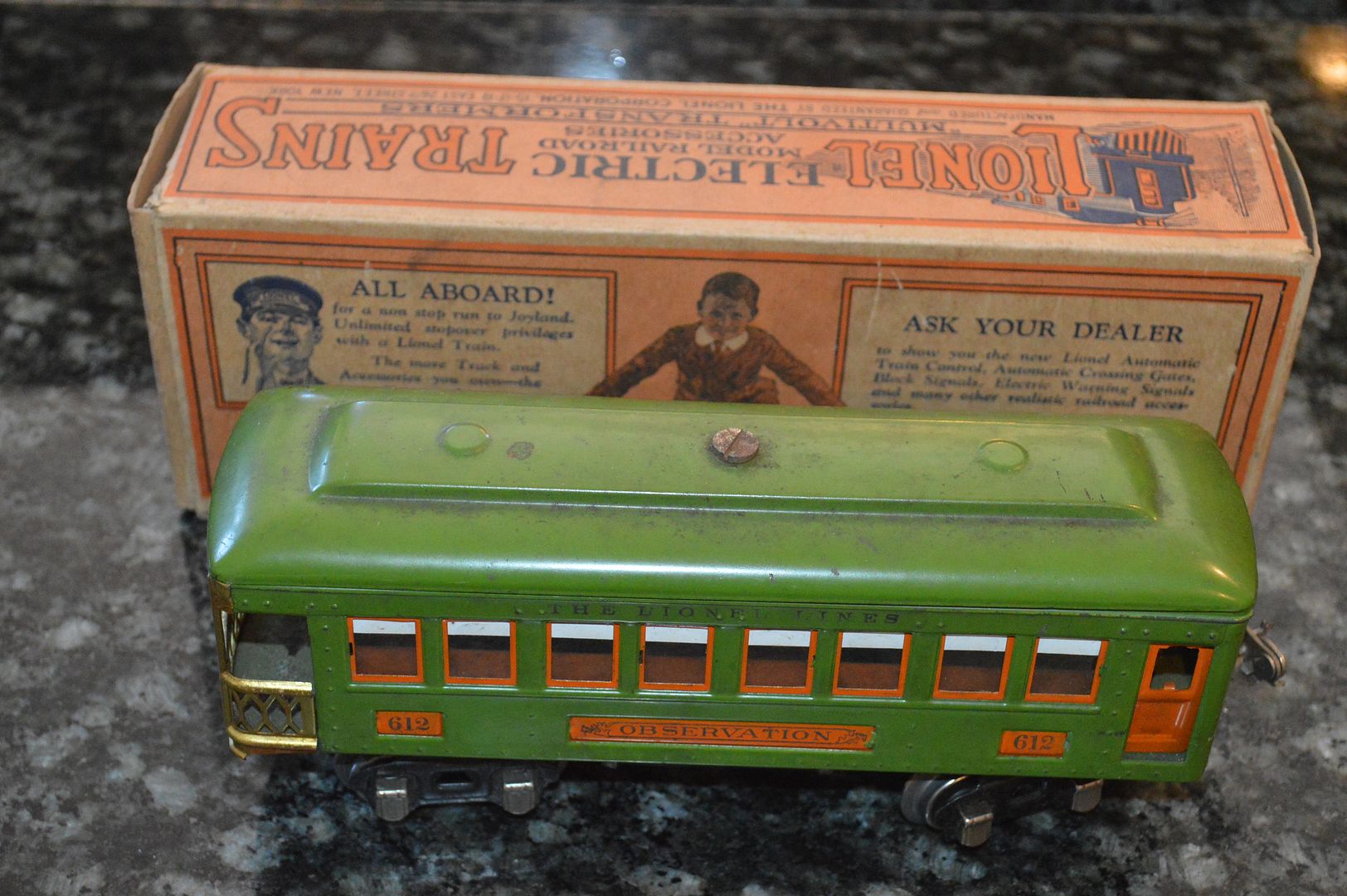 RARE 1930 ERA VINTAGE LIONEL TRAIN SET WITH BOXES AND MASTER BOX ...